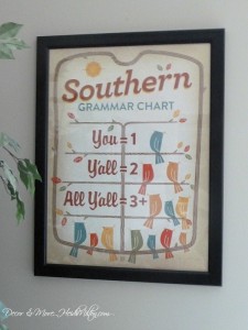 Looky What I Found! {Southern Grammar Chart}